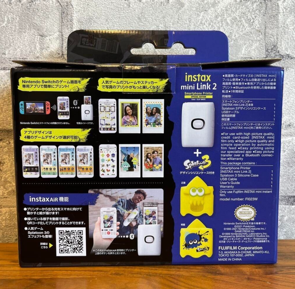 Splatoon 3 Cheki instax mini Link 2 Special Smartphone Printer Nintendo ...