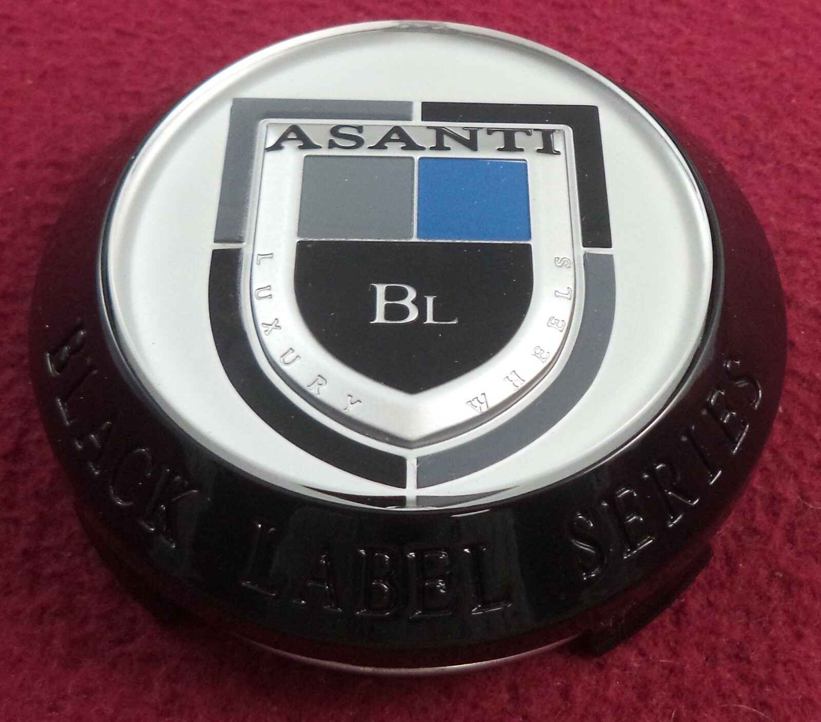 Asanti Wheels Gloss Black / Silver Custom Wheel Center Cap # CT-36N (1 ...