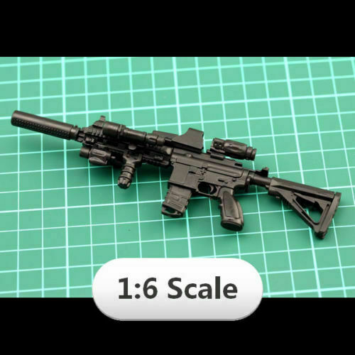 1/6 HK416 M416 Weapon For 12" Action Figure Assault Rifle PUBG Guns ...