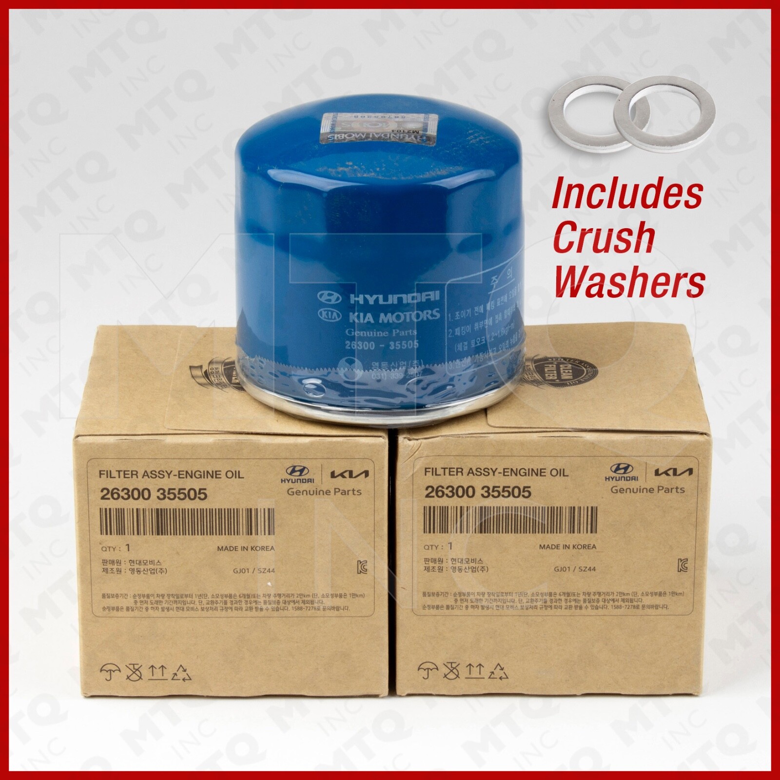 HYUNDAI 2630035505 - Cross reference oil filters