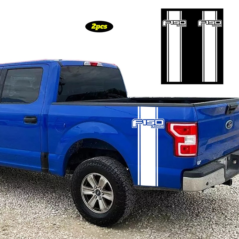 For Ford F-150 Lariat Truck Bed Side Decals Car Stickers Stripe ...