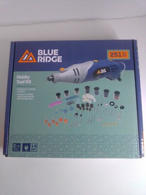 OPEN BOX Blue Ridge Tools Hobby Tool Kit in Gray / Blue - 251 Piece Set ...