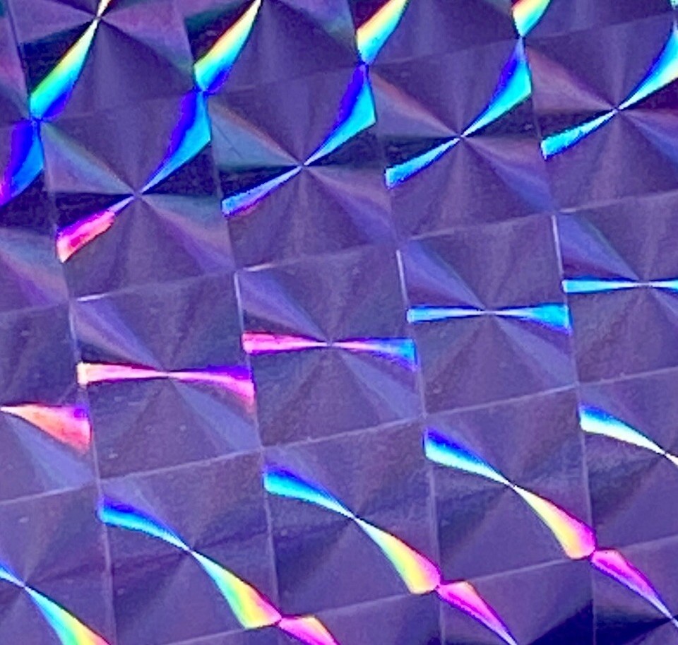 PRISM Sign Vinyl, Holographic 1/4" Mosaic, Pick Color + Size, Fantasy ...