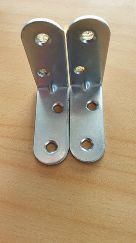 2 x Carinya MFG Round End Reinforcing Angle Brackets RAB050 50x50x20x1 ...