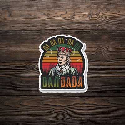 Vintage King Da Da Da Da Sticker Decal - Retro Music Fan Gift Idea ...