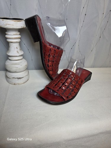 Cole Haan Country Womens Red Woven Sandal 9 Boho Luxury Staple | eBay