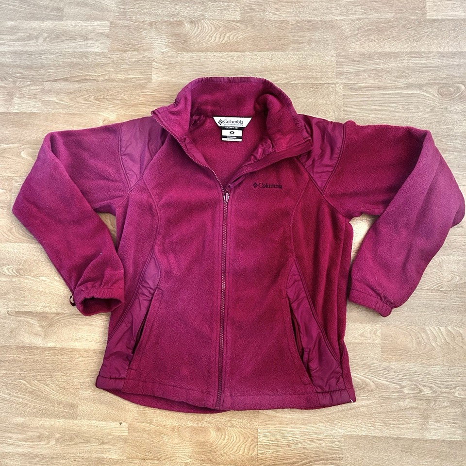 Columbia Women's deep pink fuchsia/berry super soft Full Zip Fleece ...