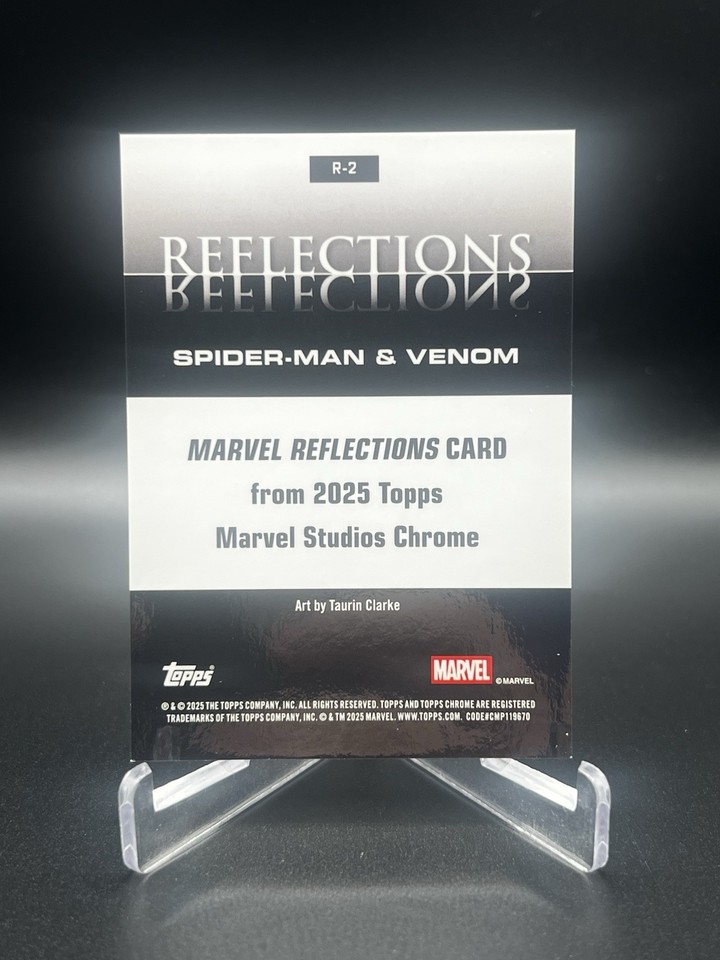 Spider-Man & Venom 2025 Topps Chrome Marvel Studios Reflections SSP ...