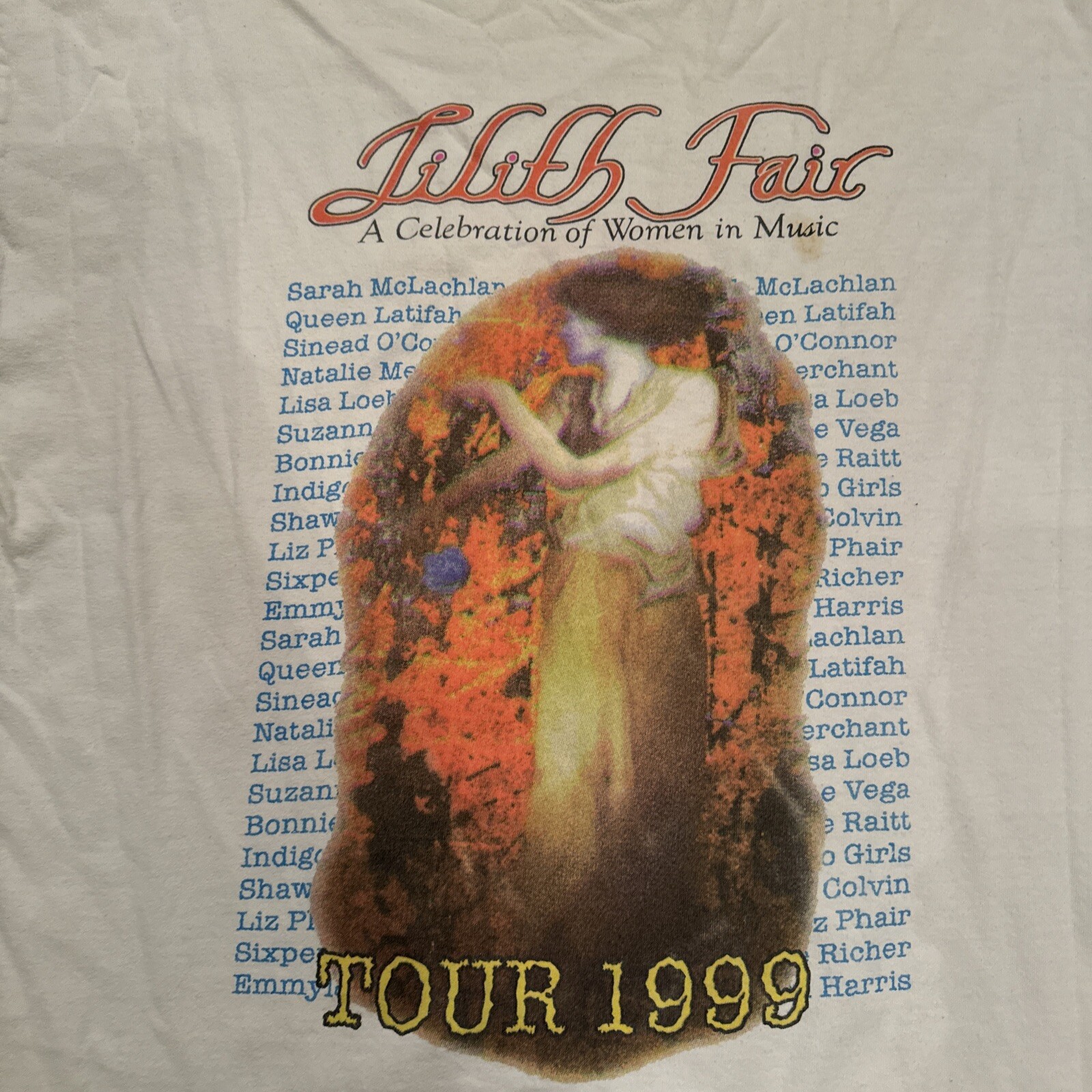 Vintage 1999 Lilith Fair Shirt Sarah McLachlan Shery… - Gem