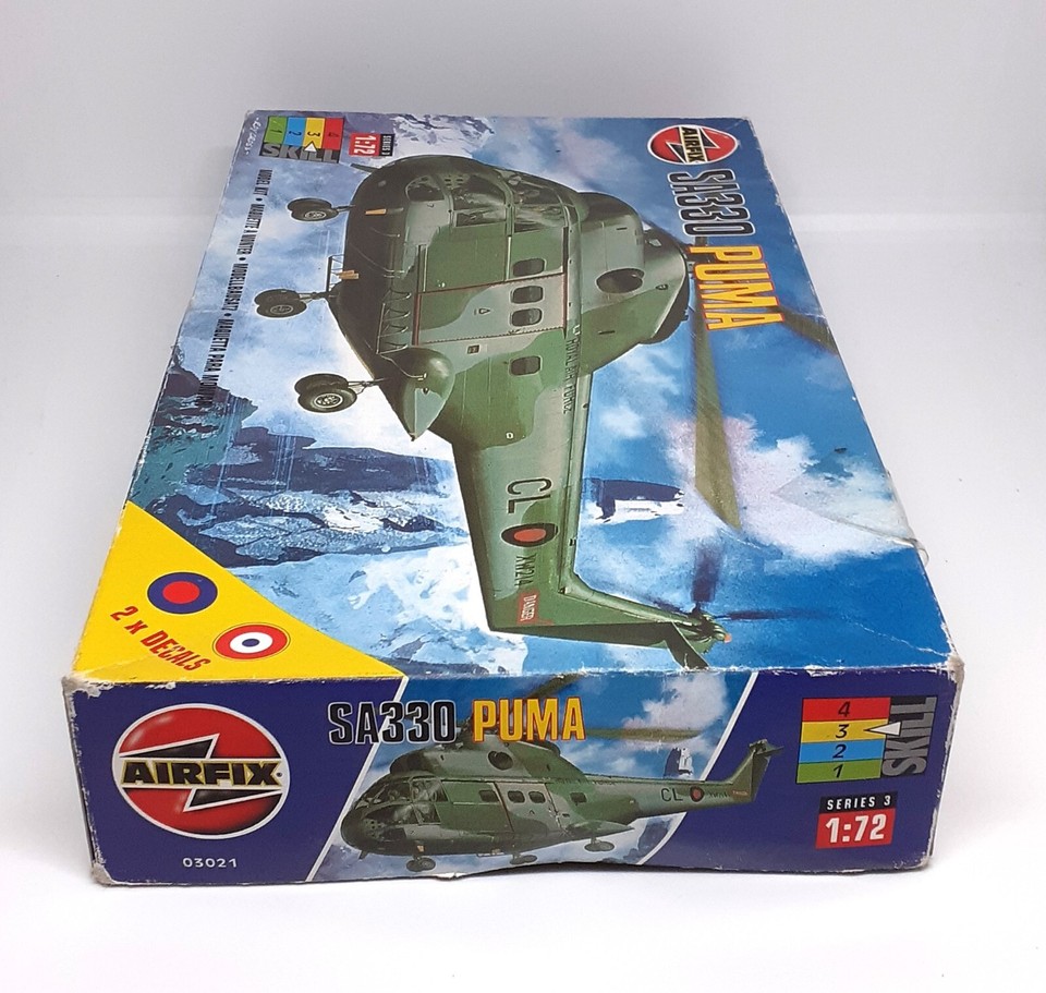 Airfix 1:72 Scale SA330 Puma Helicopter Model Kit Royal Air Force ...
