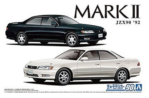 Aoshima 1992 JZX90 Mark II Grande/Tourer 4-Door - Plastic Model Car ...