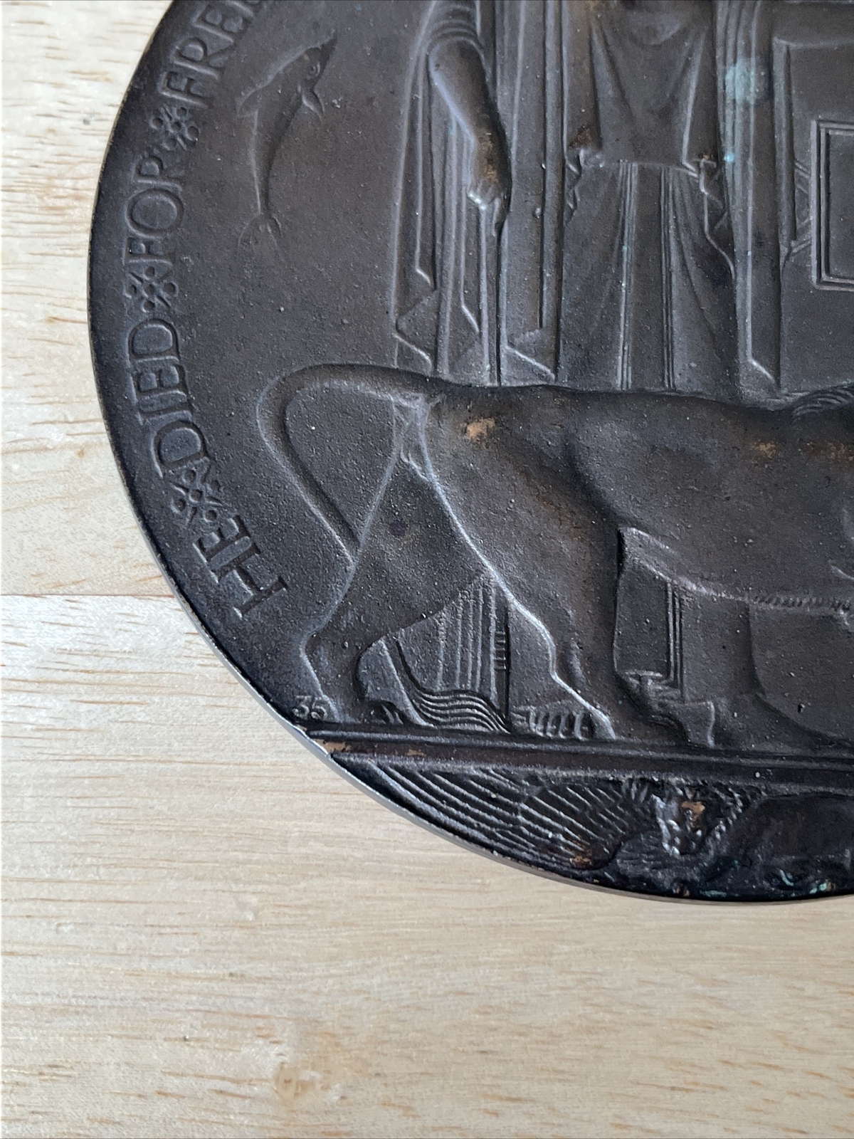 World War I Memorial Plaque - Edward Goff - Death Plaque / Dead Man’s ...