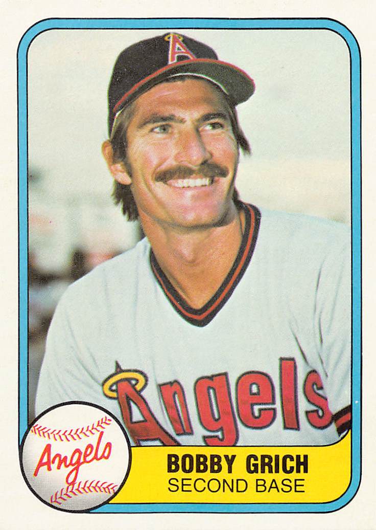 Bobby Grich 1981 Fleer 269 California Angels Baseball Card | eBay