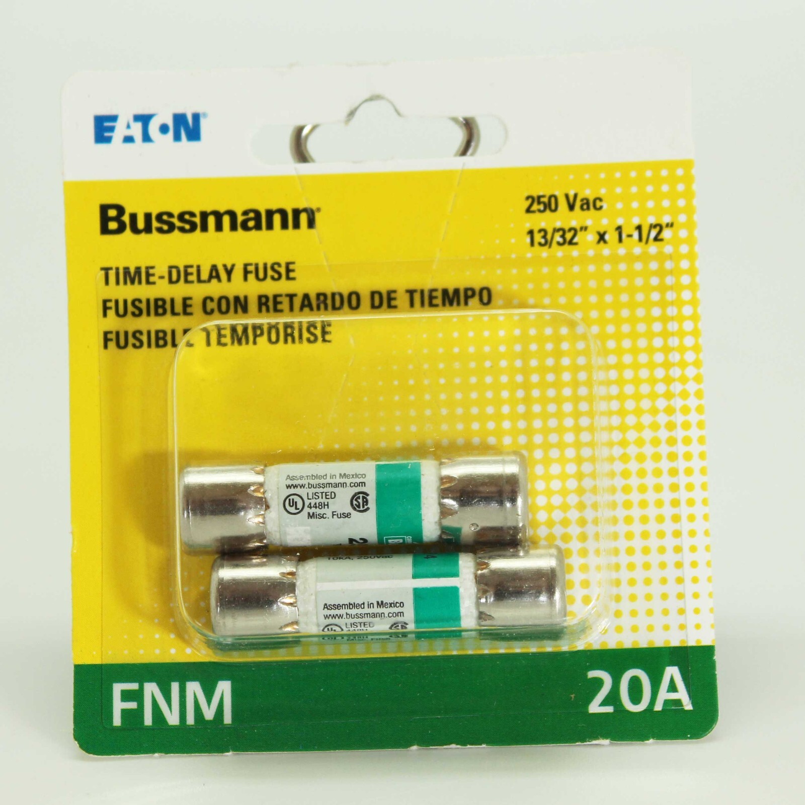 EATON Bussmann Time Delay Fuse Holder FNM 20A New Package 13/32 Inch x ...