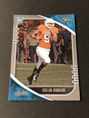 2020 Panini Absolute Football #121 Collin Johnson Rookie Card RC ...