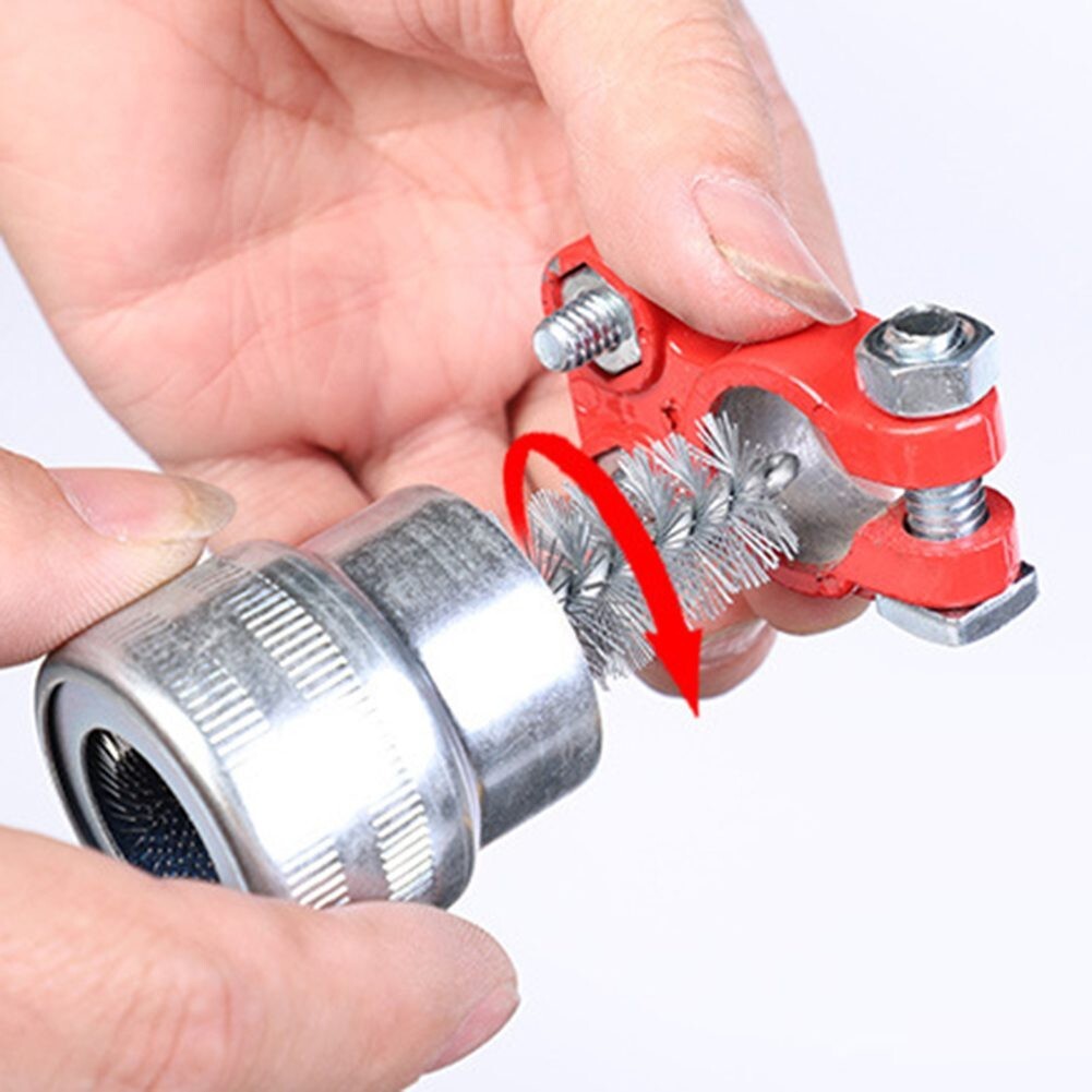 Durable Battery Terminal Cleaner Brush Restore Battery Contact and ...