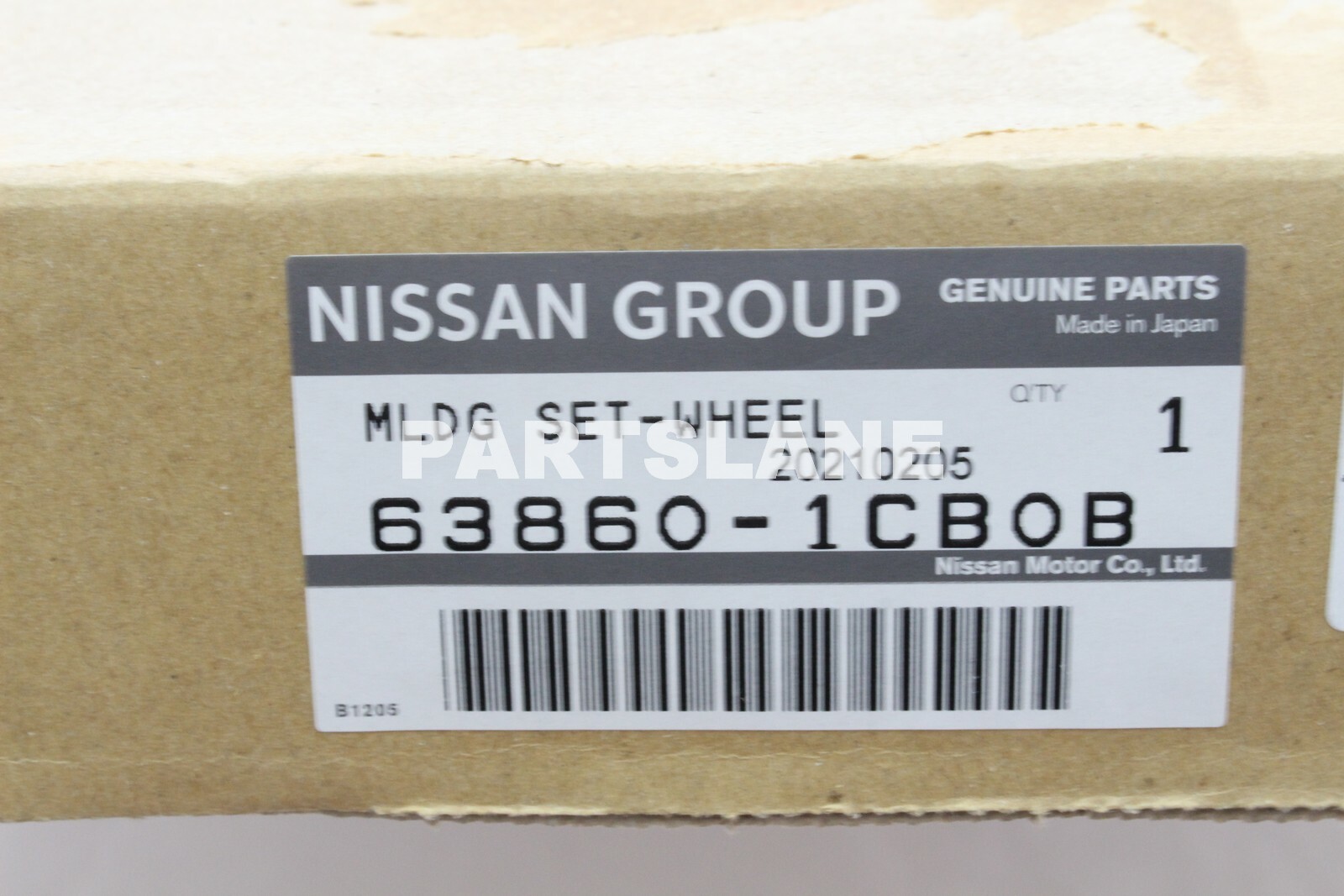 63860-1cb0b Nissan Mouldingfillet Front RH 638601CB0B Genuine OEM Part ...