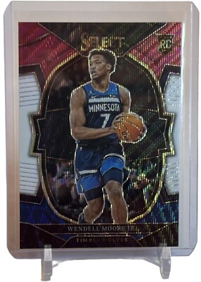 2022-23 Panini Select Wendell Moore Jr Tri Color Rookie Prizm 73 ...