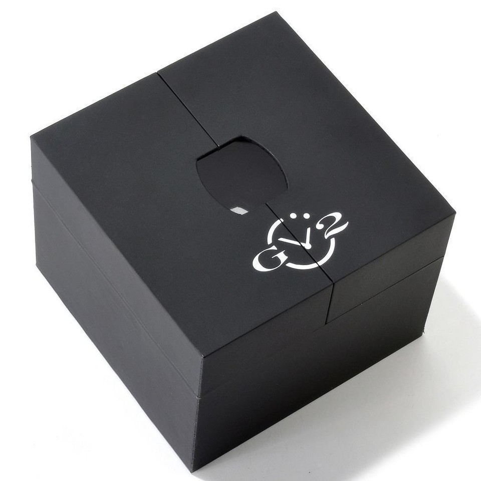 GV2 by Gevril Men's 1404 Octopus Chronograph Black Leather Date ...