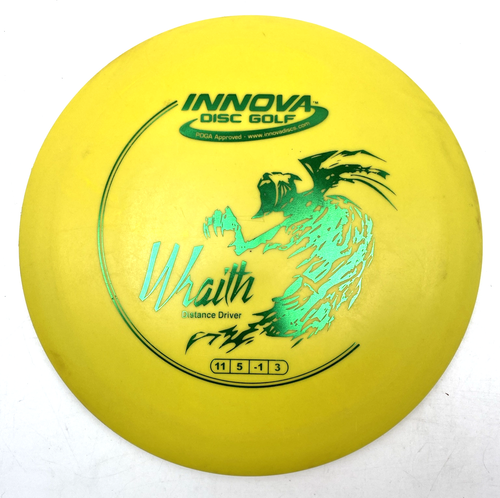 Yellow Innova DX Wraith 168.1 g Reflective Green Stamp Golf Disc ...