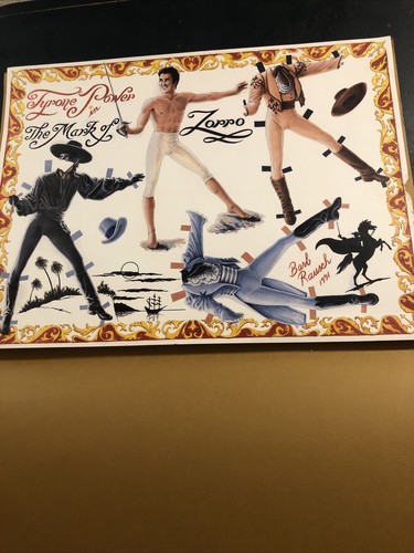 Rare Original Barb Rausch PAPER DOLL Zorro 1991 HTF | eBay