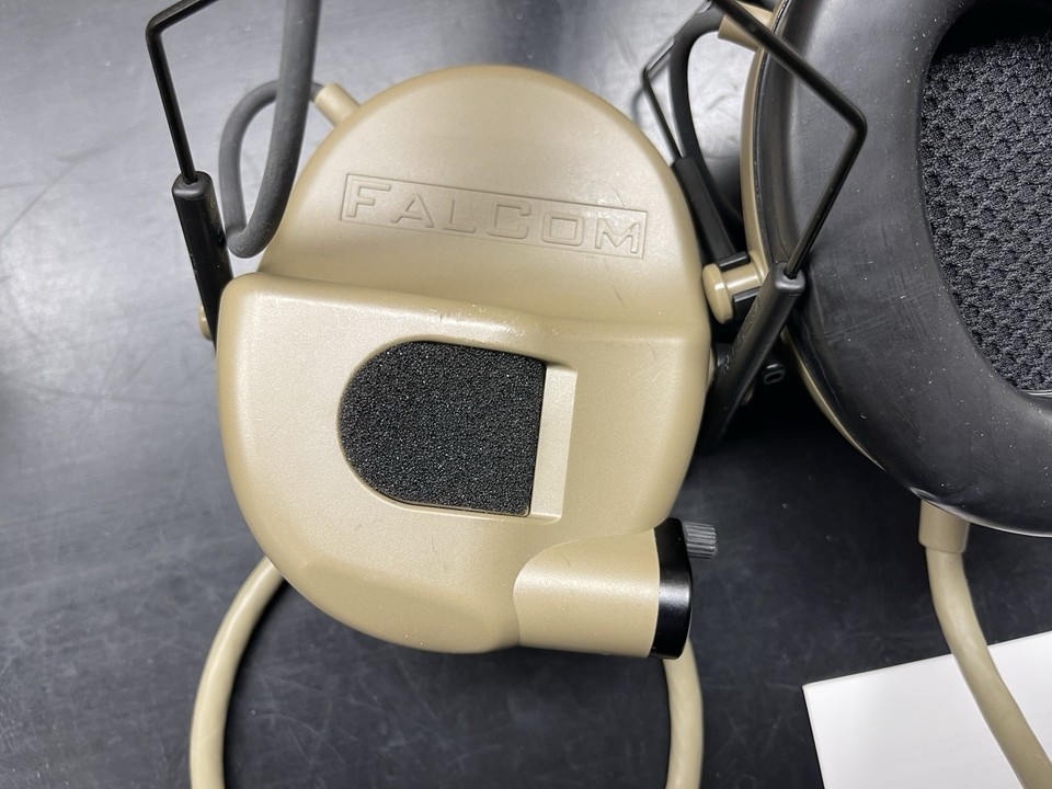 Falcom Headset OTE 2000 Tan With Ptt And Cable | eBay