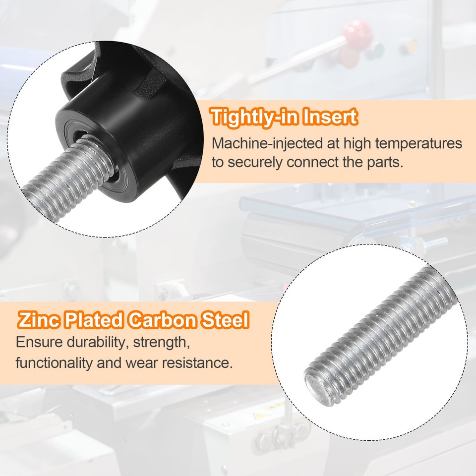 5pcs star knob M10 x 30mm captive screw metric threaded 60mm | eBay