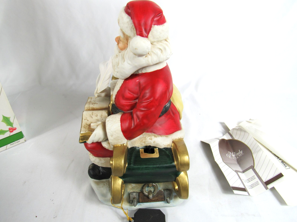 Vintage Melody In Motion Santa Claus Animated Head Hand Porcelain ...