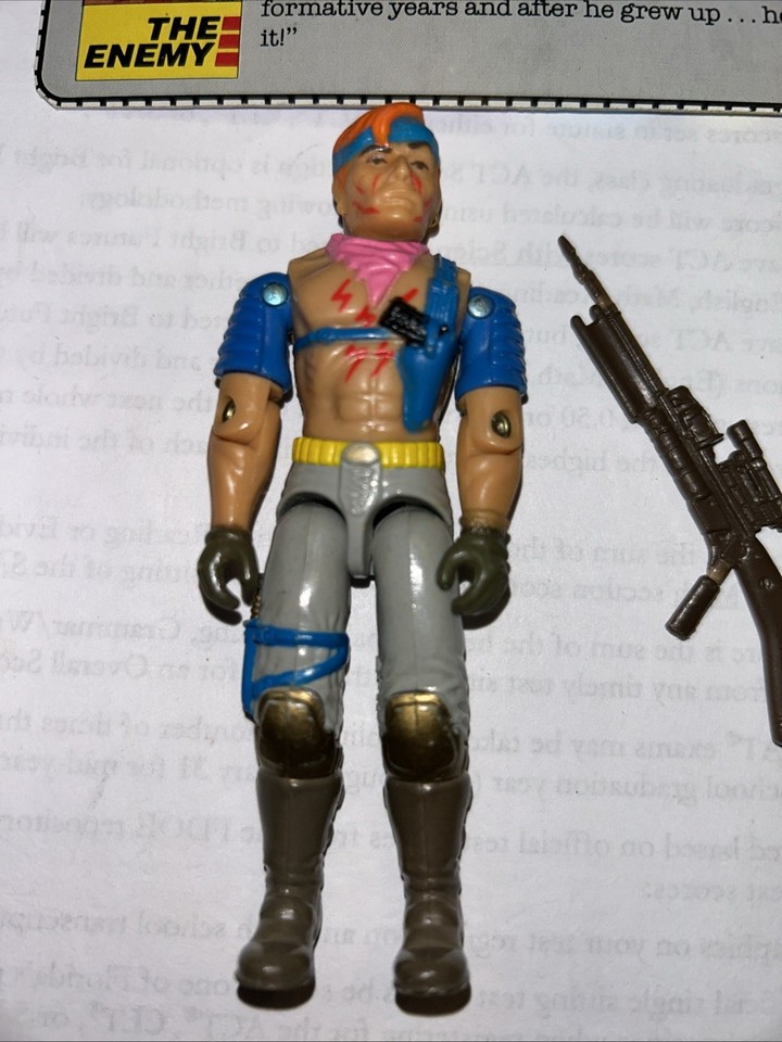 Zandar V1 Near Complete G.I. Joe 1986 Hasbro Vintage Action Figure No ...