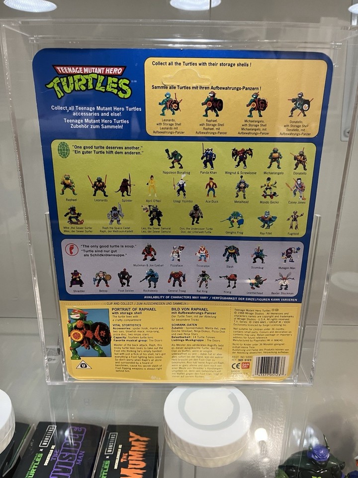 Ninja Turtles TMNT HERO Turtles Storage Shell Raphael CAS Graded 80+ | eBay