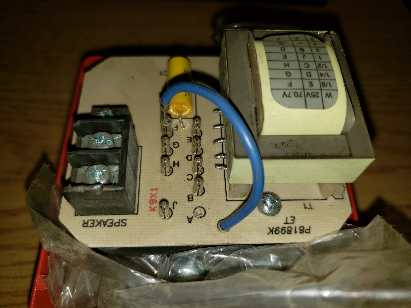 Wheelock ET-1010 70.7VRMS/25 VRMS AUDIBLE SIGNAL APPLIANCE FIRE ALARM ...