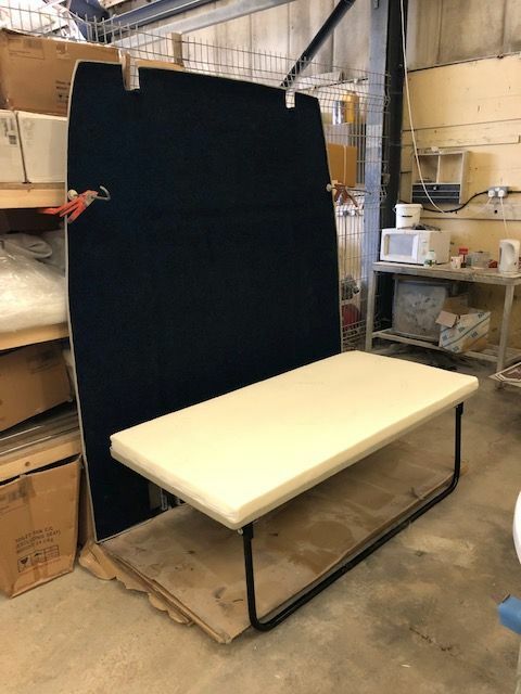 Mercedes Sprinter / VW Crafter Panel Van Foldable Sliding Bulkhead Bed ...