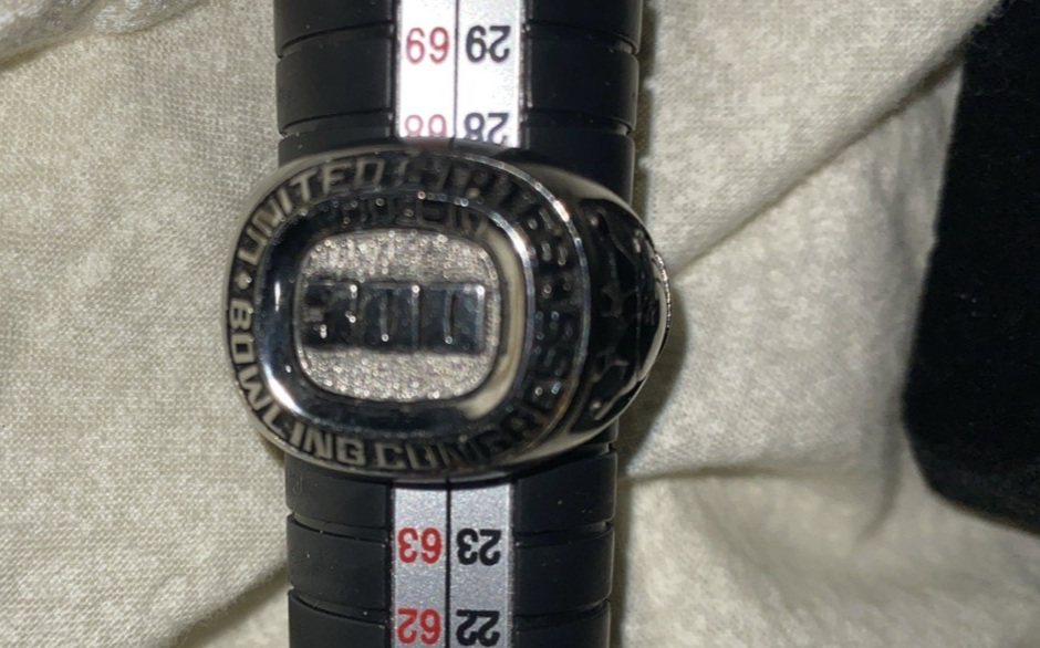 USBC 300 Game United States Bowling Congress Award Ring 2009-2010 Size ...
