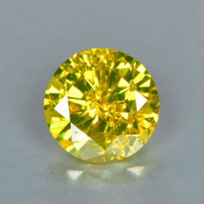 0.18Ct Master Round Cut_Golden Yellow Diamond Fancy Loose Diamond ...