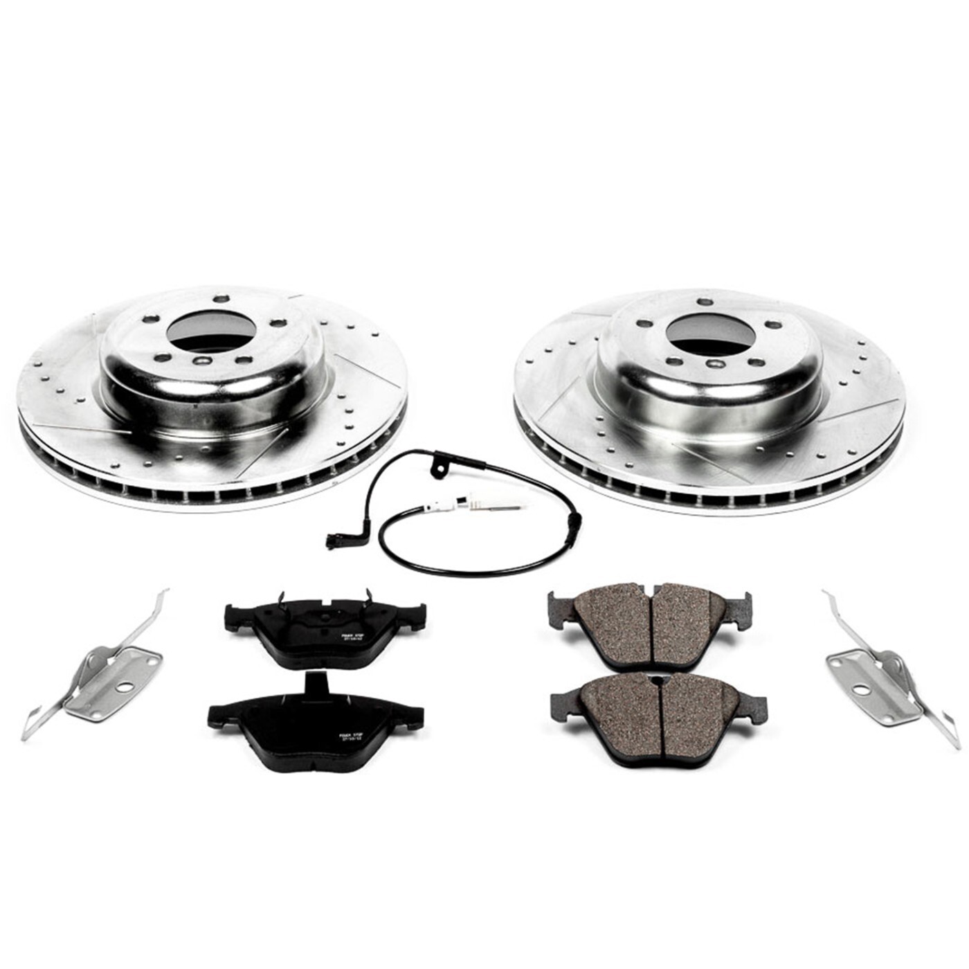 Powerstop K2918 2-Wheel Set Brake Disc and Pad Kits Front for 650 535 ...