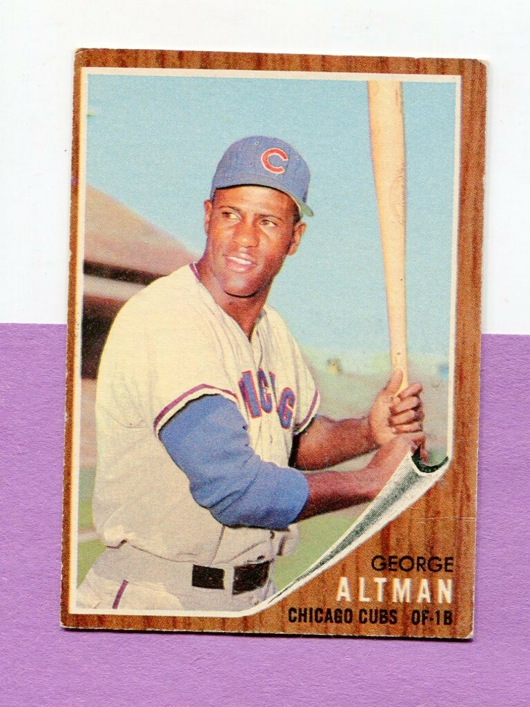 1962 TOPPS MLB BASEBALL CARD #240 GEORGE ALTMAN CHICAGO CUBS | eBay