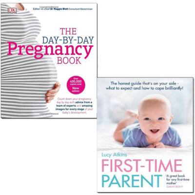 The Day-by-Day Pregnancy Book,First Time Parent 2 Books Collection Set ...