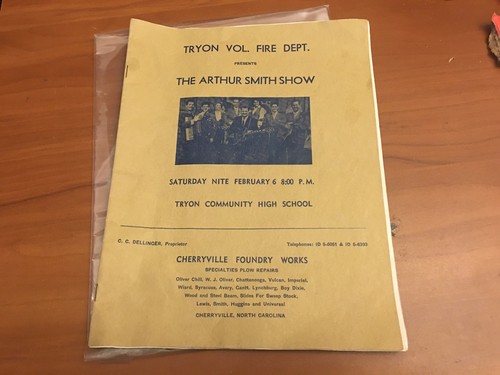 THE ARTHUR SMITH SHOW VINTAGE PROGRAM ADDS MAGAZINE TRYON NC | eBay