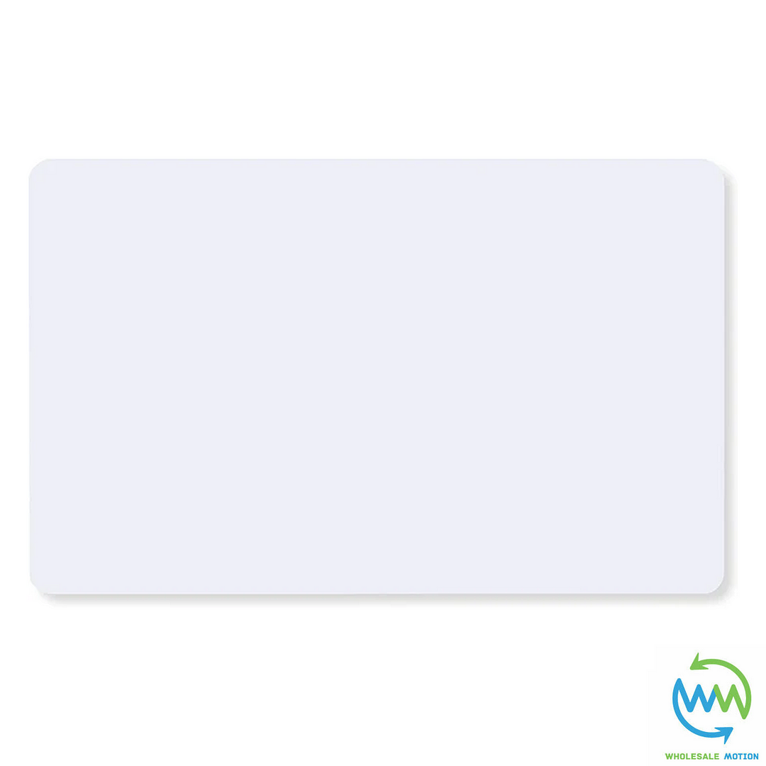 Blank WHITE Plastic ID Card STANDARD SIZE PVC CR80 86 x 54mm Printable ...