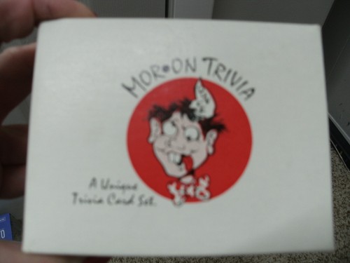 VINTAGE MORON TRIVIA SET TOY NOVELTY BAR THE GAME EXPRESS | eBay