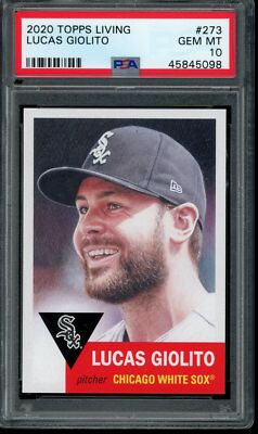 2020 Topps Living Set #273 Lucas Giolito PSA 10 Gem Mint Card 45845098 ...