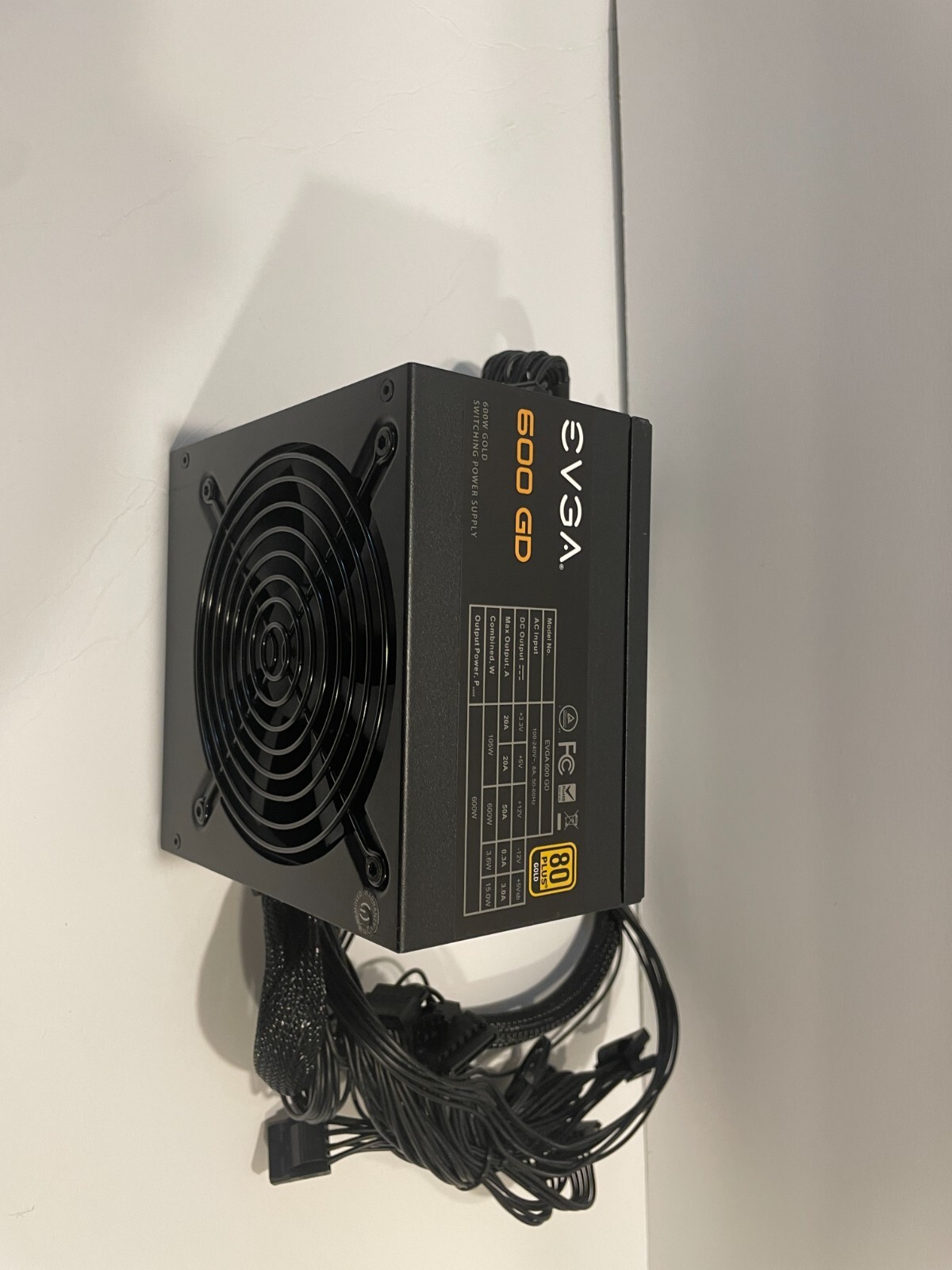 EVGA 600 W1 80+ WHITE 600W Power Supply - 100W10600K1 for sale online ...