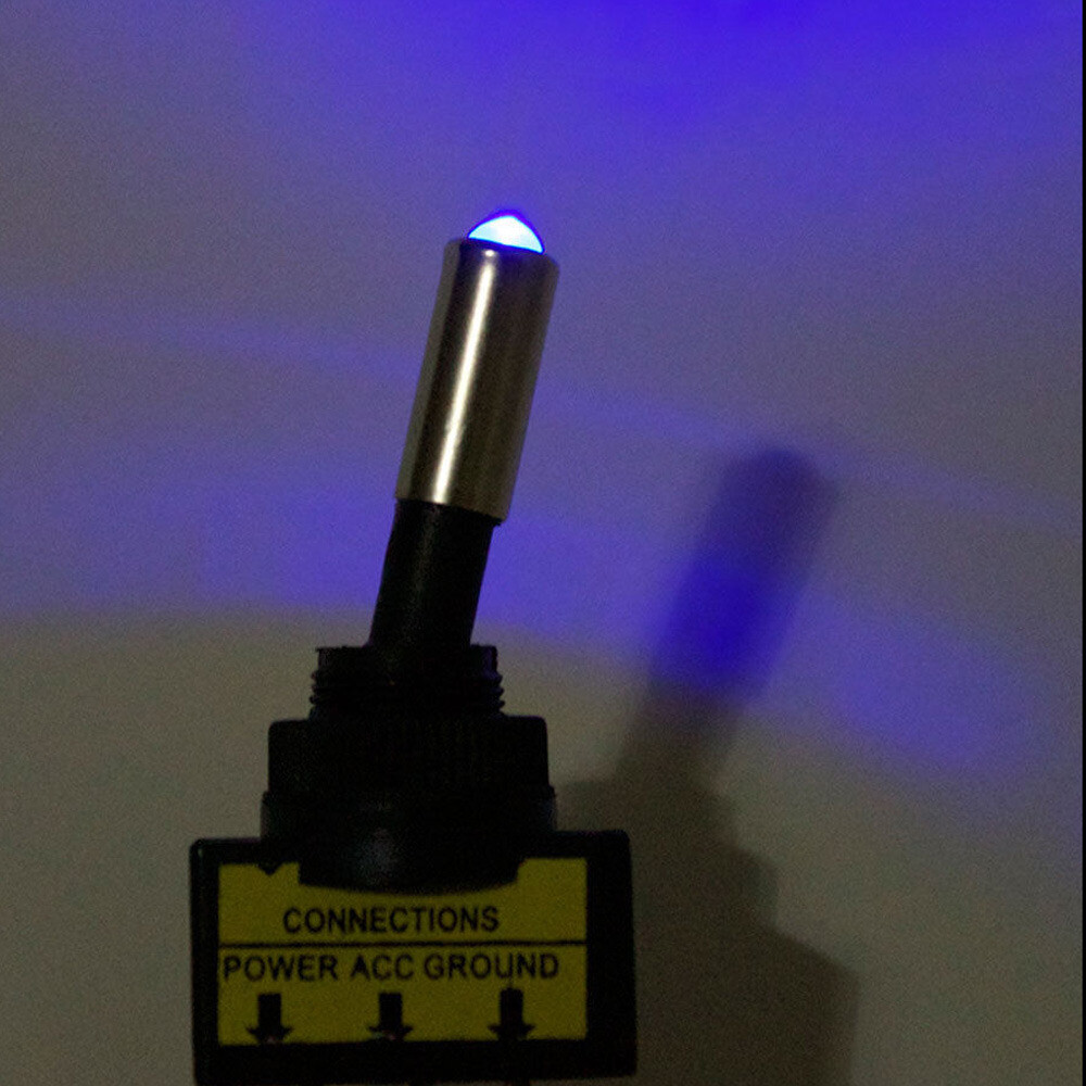 4 X DC 12V 20A Car Motor Blue LED Light Toggle Rocker Switch SPST ON ...