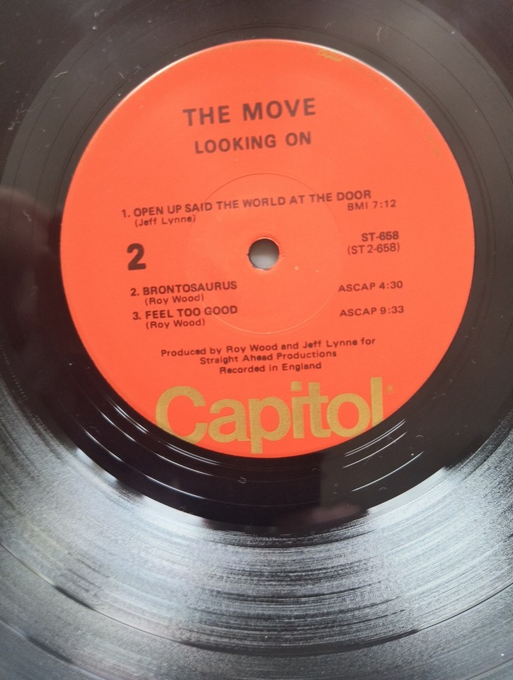 The Move - Looking On - EX/EX 1971 RE Psych Blues Rock Capitol ST-658 ...