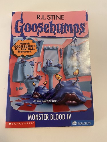 🔥Goosebumps #62 Monster Blood IV 1st Print w/ Cards & Bookmark Attached ...