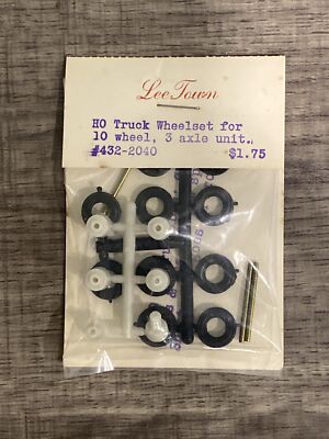 Lee Town 2040 Ho Scale Wheel Set For 10 Wheel, 3 Axle Unit NOS | eBay