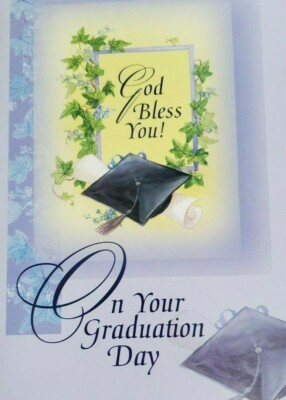 'God Bless You On Your Graduation Day' graduation greeting card | eBay