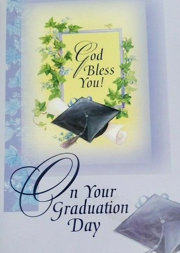 'God Bless You On Your Graduation Day' graduation greeting card | eBay