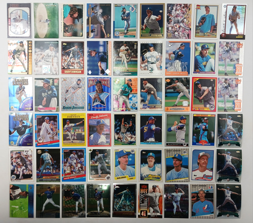 1989 - 2002 Randy Johnson Multi-Team Baseball (54) Reflector & Assorted ...