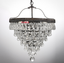 Vintage Grape Crystal Drop Chandelier Luxury Gold Silver Light Lamp ...